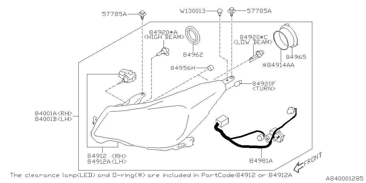 HEAD LAMP for Subaru Forester SJ9-LBC, 08.2012-07.2018 - Amayama