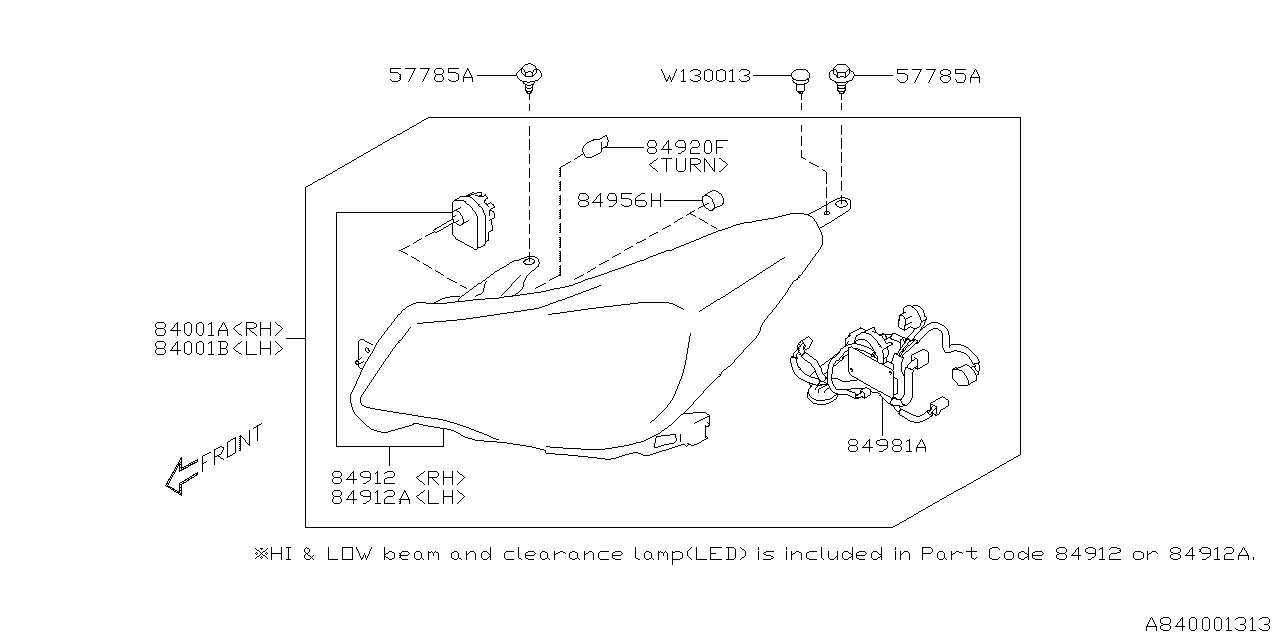 HEAD LAMP for Subaru Forester SJ9-LBC, 08.2012-07.2018 - Amayama