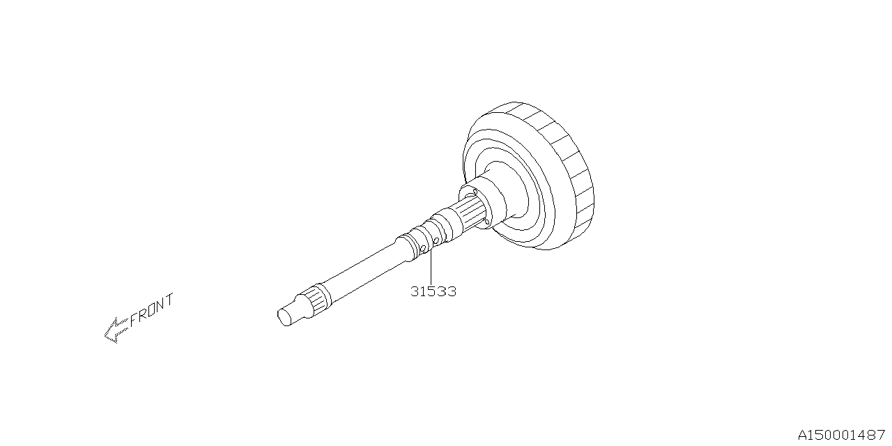 AT, TRANSMISSION ASSEMBLY for Subaru Forester SK7-LNL, 03.2019 ...